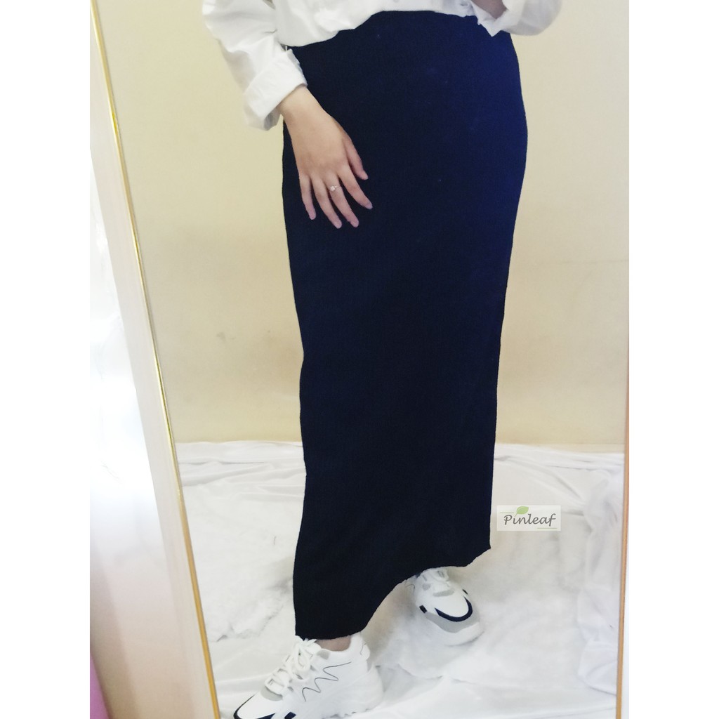 Jual ROK RAJUT/ROK PANJANG/LONG KNIT SKIRT | Shopee Indonesia