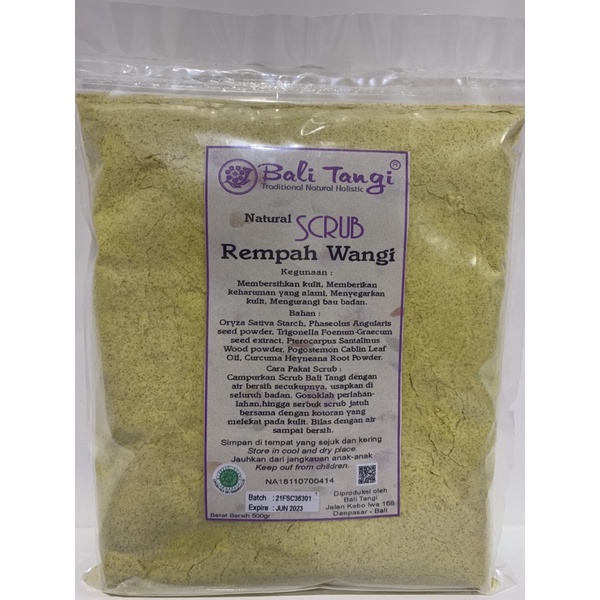 Jual BALI TANGI SCRUB BADAN 500gr | Shopee Indonesia