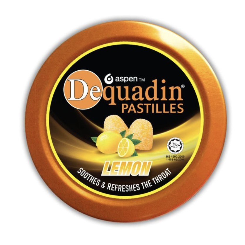 Jual DEQUADIN Throat Lozenges Lemon /Mint Pastiles 100% Original ...