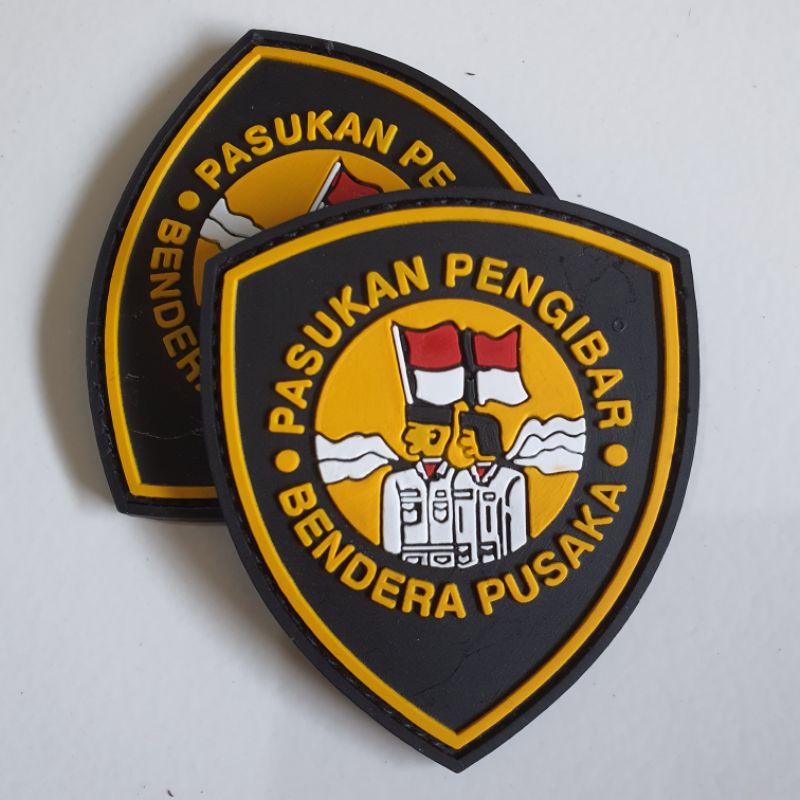 Jual patch rubber logo paskibra - pasukan pengibar bendera pusaka ...