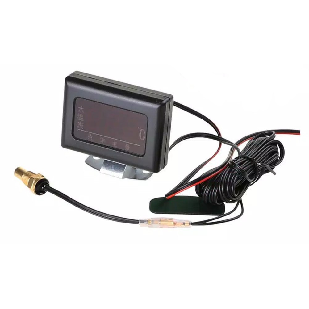 Jual Indikator Temperatur Panas thermometer gauge Mesin radiator 12-24v ...