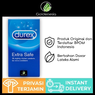 Jual Durex Extra Safe 12s - Kondom Tebal Pria Indonesia|Shopee Indonesia