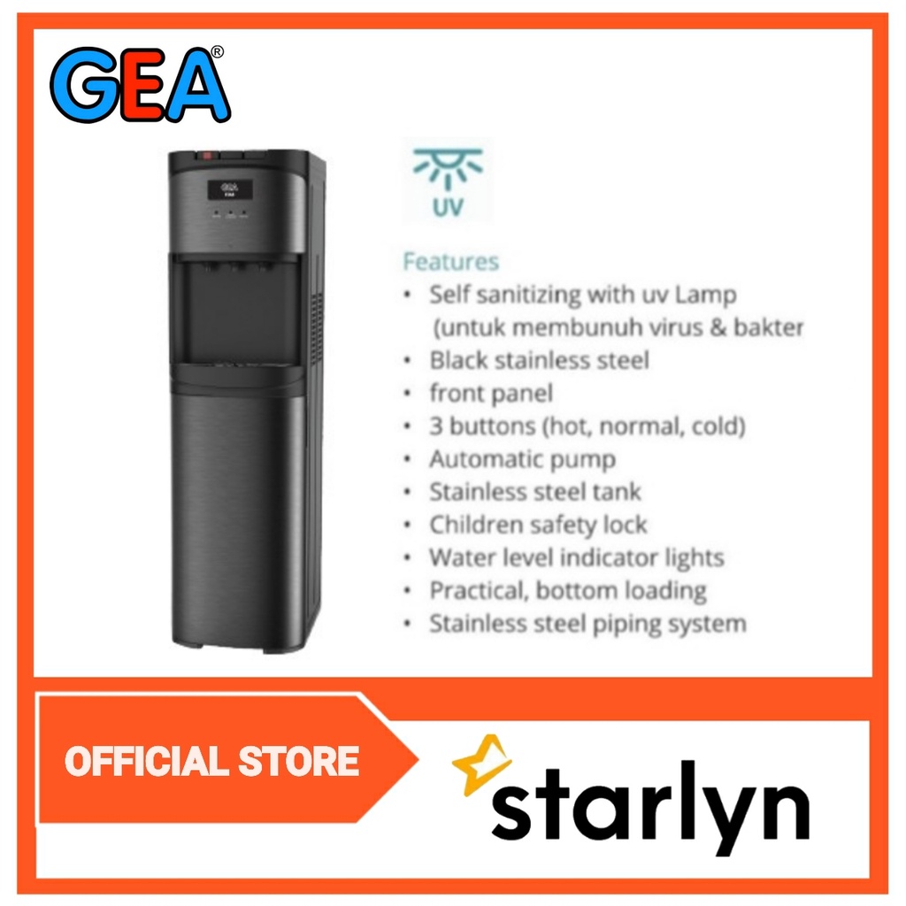 Jual GEA STAR Dispenser Galon Bawah with UV Lamp | Shopee Indonesia