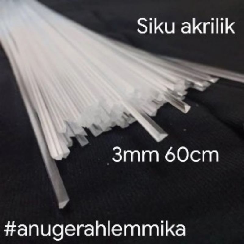 Jual Siku akrilik 3mm 60cm | Shopee Indonesia
