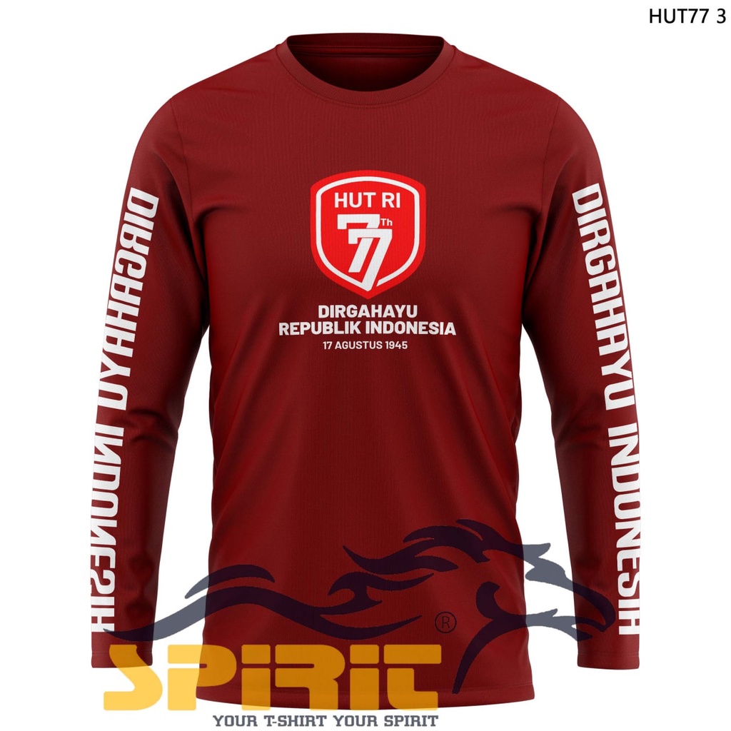 Jual kaos 17 agustus 2022 kaos HUT RI 77 dirgahayu kemerdekaan indonesia | Shopee Indonesia