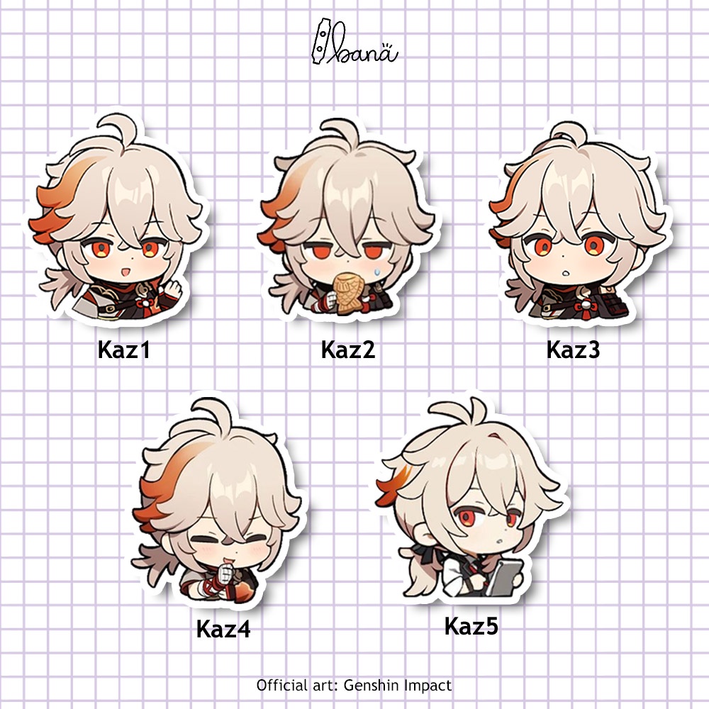 Jual Stiker Genshin Impact KAZUHA Sticker Vinyl Waterproof Bijian ...