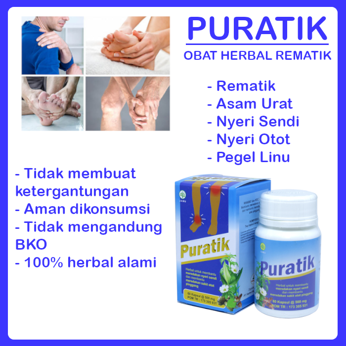 Jual Obat Rematik Nyeri Sendi Otot Pegel Linu Puratik Obat Herbal Asam ...
