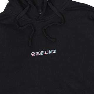 Jual Dobujack Little Logo Abstract Black Hoodie Indonesia|Shopee Indonesia