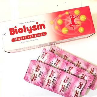Jual Biolysin Multivitamin Strip isi 10 tablet | Shopee Indonesia
