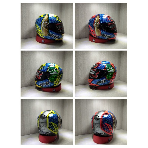 Jual NHK GP PRO KAREL ABRAHAM SERI 1 VISOR DARKSOME DAN IRIDIUN BLUE ...