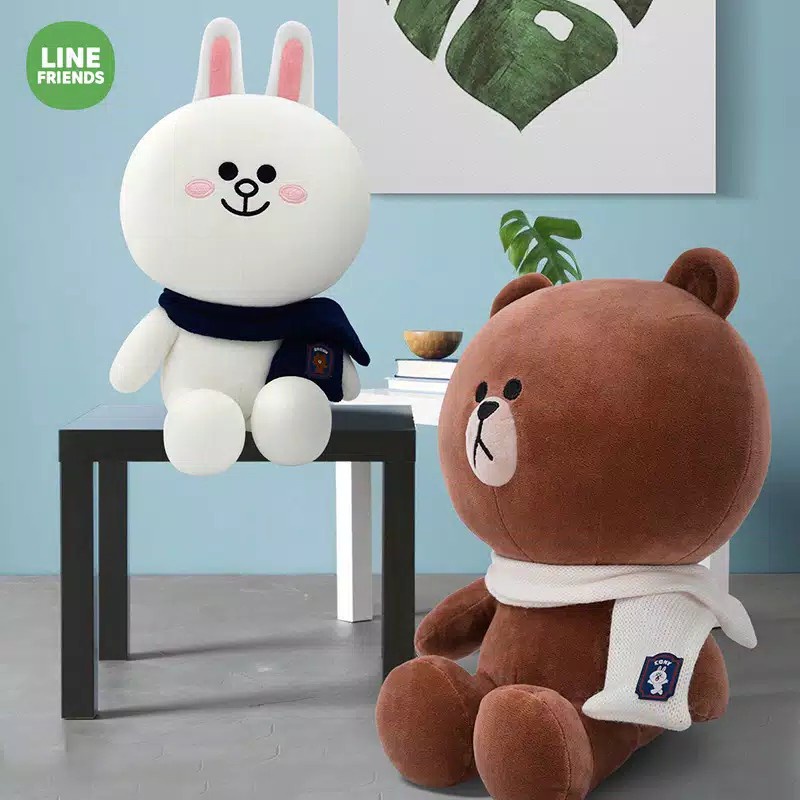 Jual boneka viral boneka brown and konny pake syal termurah/paling lucu ...