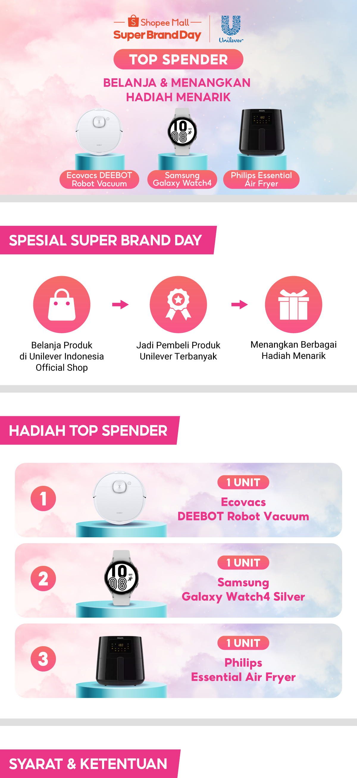 Super Brand Day Unilever - Top Spender | 22-24 Jun
