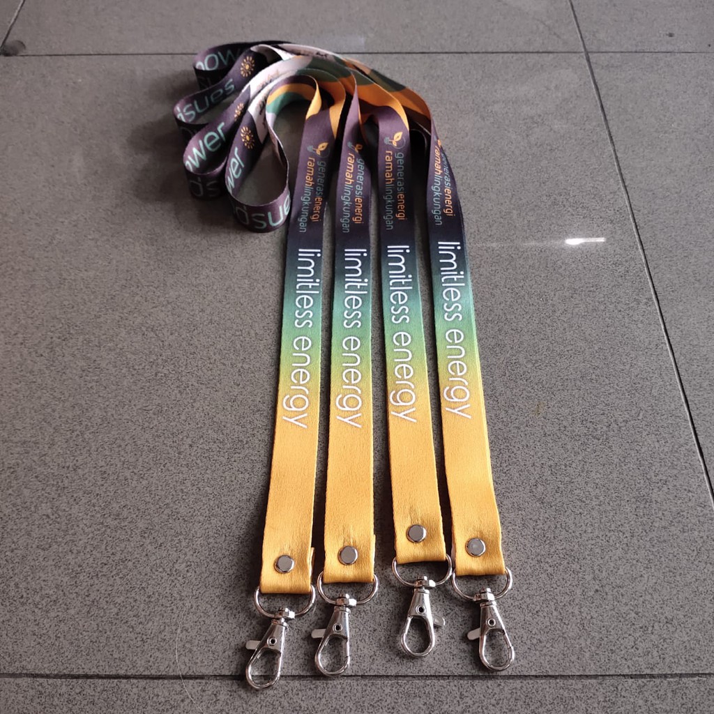 Jual Tali lanyard id card printing 2cm tanpa stopper [BISA SATUAN ...