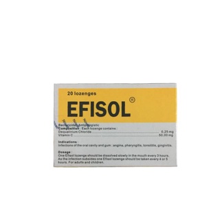 Jual Efisol Lozenges / Sariawan / Radang Tenggorokan / Panas Dalam ...