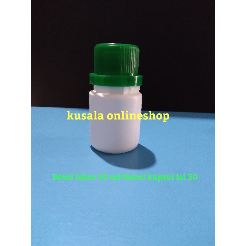 Jual Botol kapsul isi 30/botol labor 50 ml | Shopee Indonesia