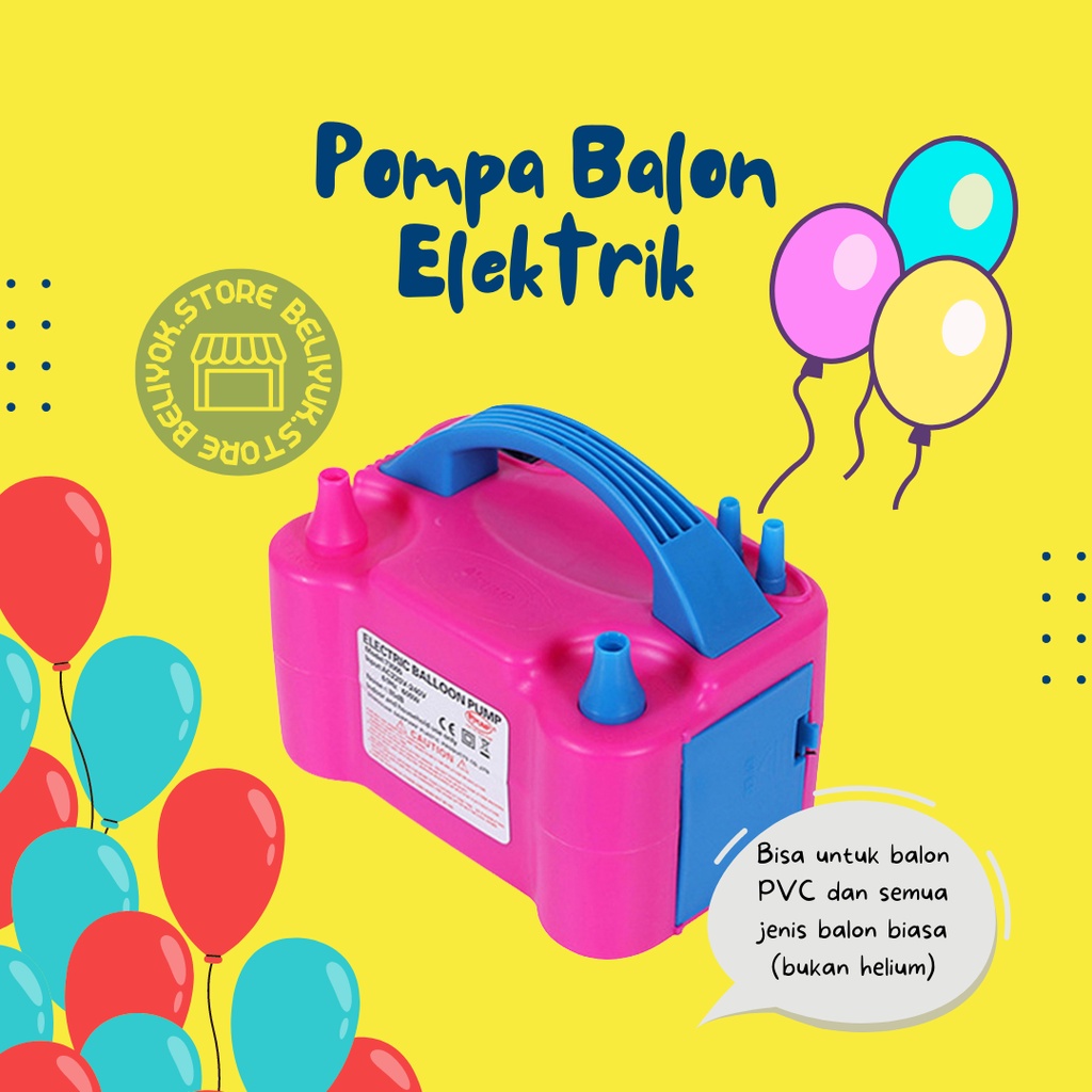 Jual Pompa Balon Elektrik Listrik Electric Balloon Pump [READY STOCK ...