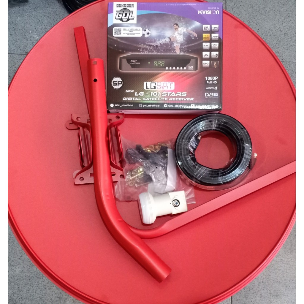 Parabola mini garmedia odu 60cm paket receiver lgsat stars | Shopee ...