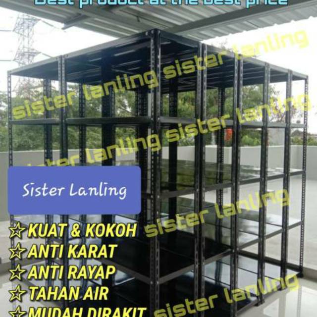 Jual Rak besi siku 3 susun 40 x 100 x 100 cm PO DAN BLM ONGKIR | Shopee ...