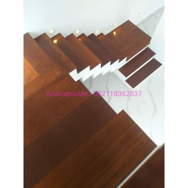 Jual Tangga Kayu Solid Parket Merbau Unfinish | Shopee Indonesia
