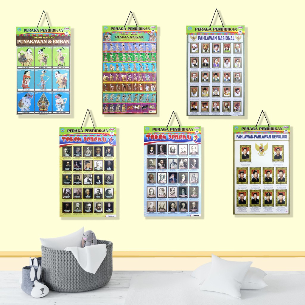Jual Poster Edukasi Anak /Poster Anak Bingkai : Punakawan Pewayangan ...