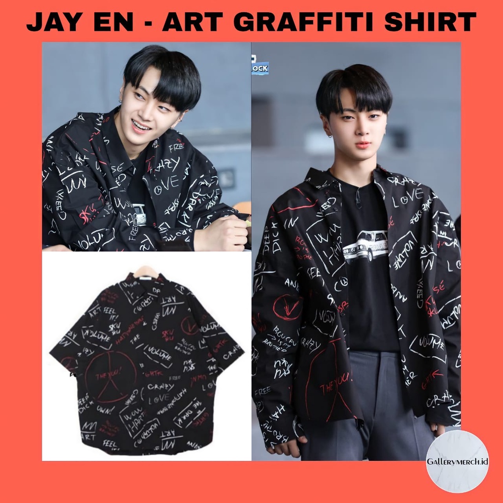 Jual JAY ENHYPEN- ART GRAFFITI SHIRT | Shopee Indonesia