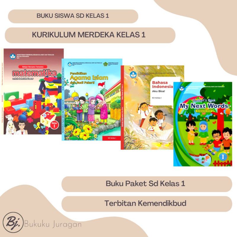 Jual BUKU PAKET SISWA SD KELAS 1 KURIKULUM MERDEKA 2022 ORIGINAL | Shopee Indonesia