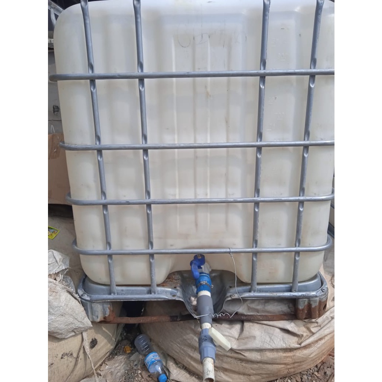 Jual IBC tank / tandon air / toren air / kempu , kapasitas 1000 liter ...