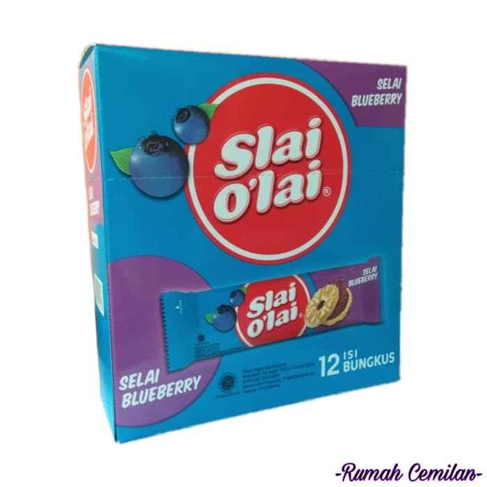 Jual BISKUIT SLAI OLAI BLUEBERRY (1 BOX ISI 12PCS @24GR) | Shopee Indonesia