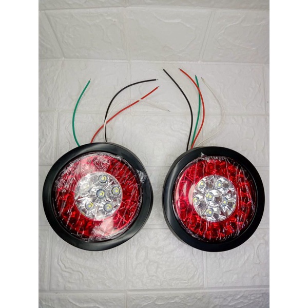 Jual Stop Lamp LED Belakang 16 LED Bulat Merah Putih | Shopee Indonesia