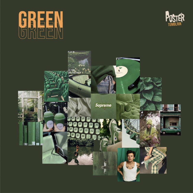 Jual CODE GREEN - AESTHETIC POSTER // WALLCOLLAGE // POSTER AESTHETIC ...