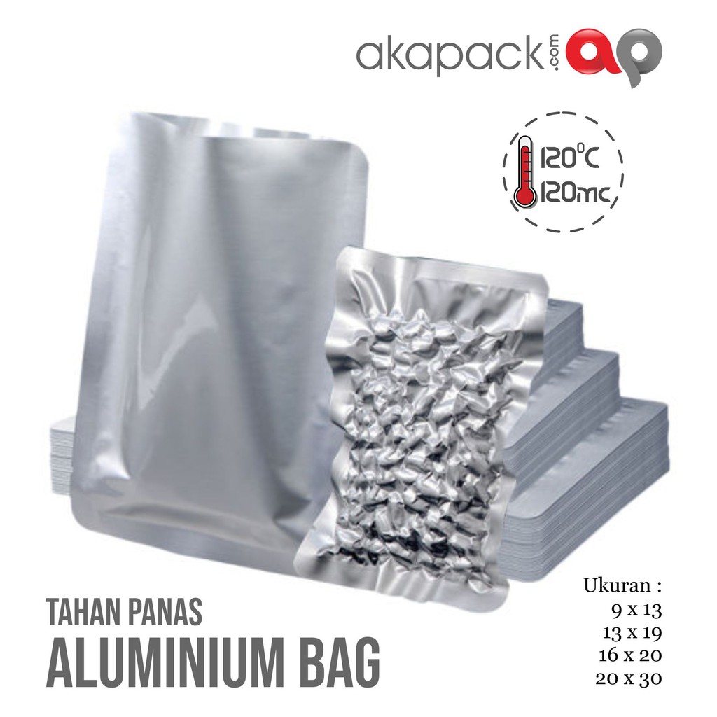 Jual 20x30 KEMASAN ALUMINIUM RETORT TAHAN PANAS 120 DERAJAT CELCIUS ...