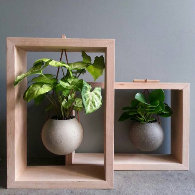 Jual Plant Box Stand Tanaman/ Kotak Kayu Tanaman Gantung | Shopee Indonesia