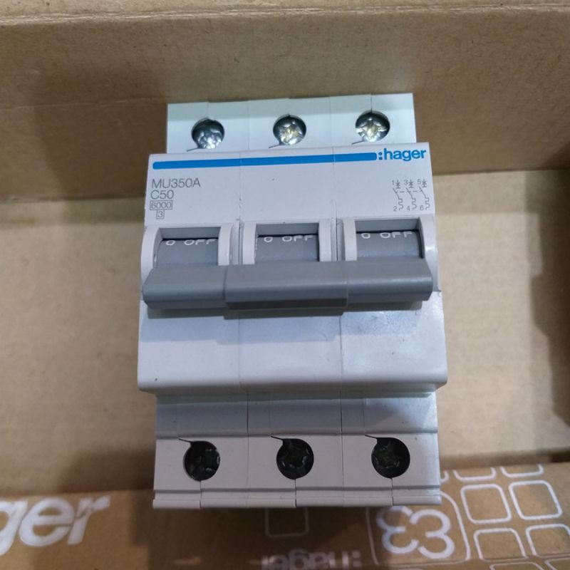 Jual MCB Hager 3 Phase 40/50 Amper | Shopee Indonesia