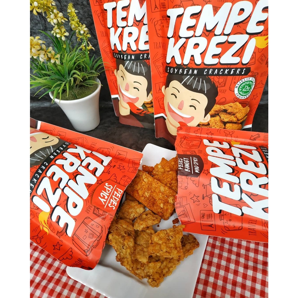 Jual Tempe KREZI Cemilan Renyah Enak Nikmat 100gr | Shopee Indonesia