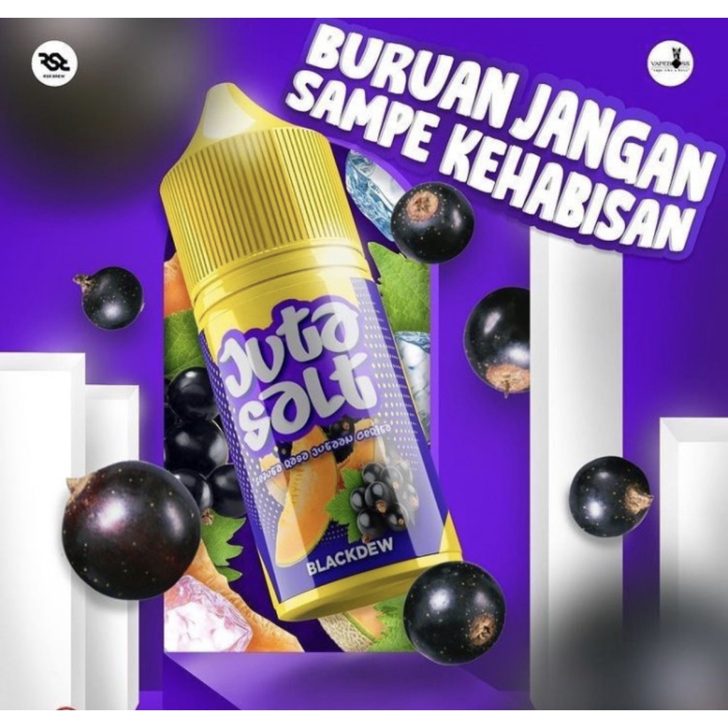 Jual Juta Blackdew Salt Nic 30ML by RSR Brew x Vape Boss - Liquid Juta ...