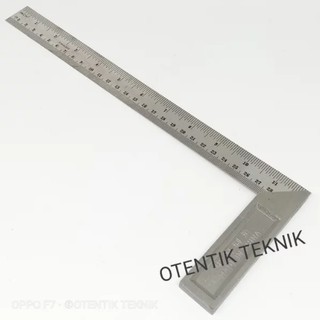 Jual PENGGARIS SIKU RRC 30 CM - SIKU TUKANG RRT 12 INCH - SIKU CARPENTER STAINLESS 30CM SUDUT 90 ...