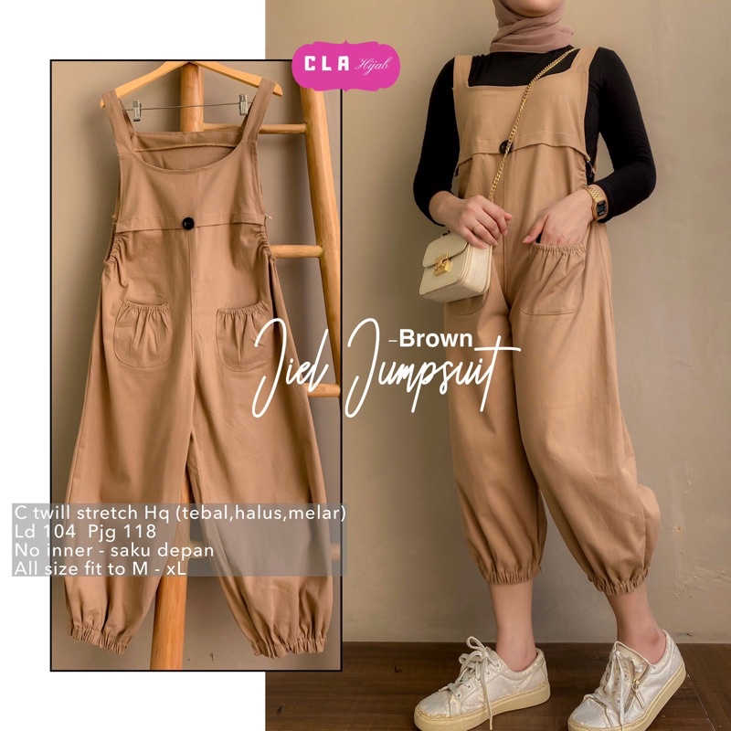 Jual Jiel Jumpsuit Overall Overal Celana Wanita Bahan Katun Twill ...