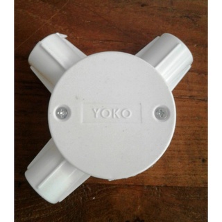 Jual T DUS PUTIH 3 Cabang YOKO T-DUS Kabel Atas T Doos Cabang 3 Tdus ...