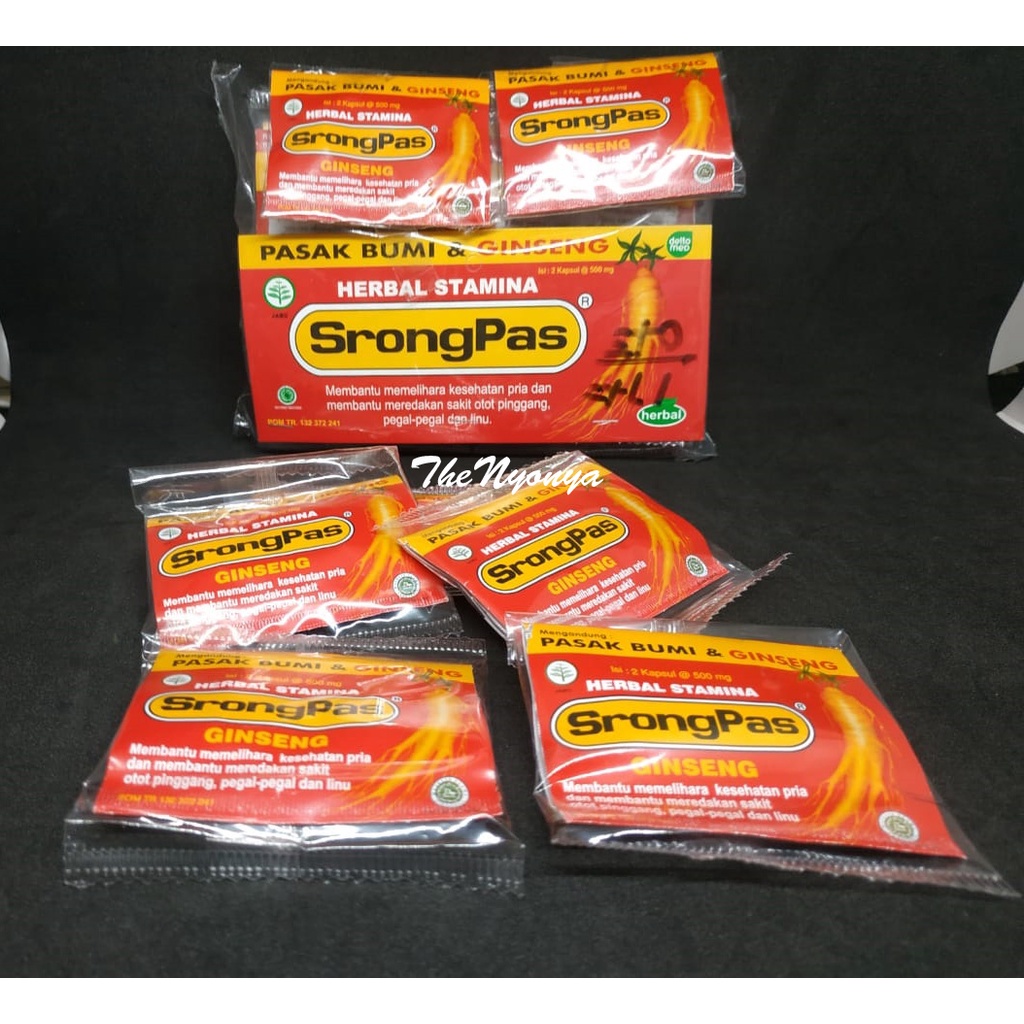 Jual SrongPas Herbal Stamina Pria 10 x 2 Kapsul - Pasak Bumi Ginseng ...