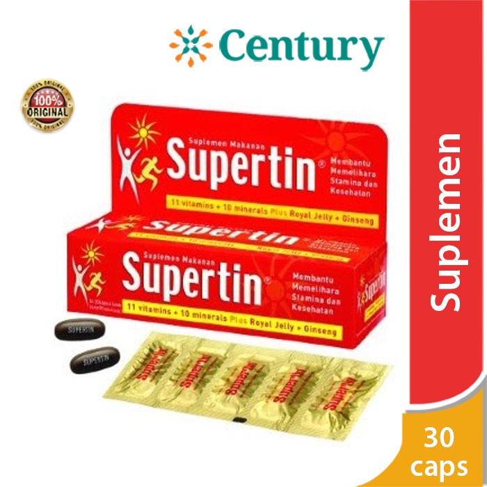 Jual Supertin 1 Strip 5 Tablet / Vitamin / Daya Tahan Tubuh | Shopee ...