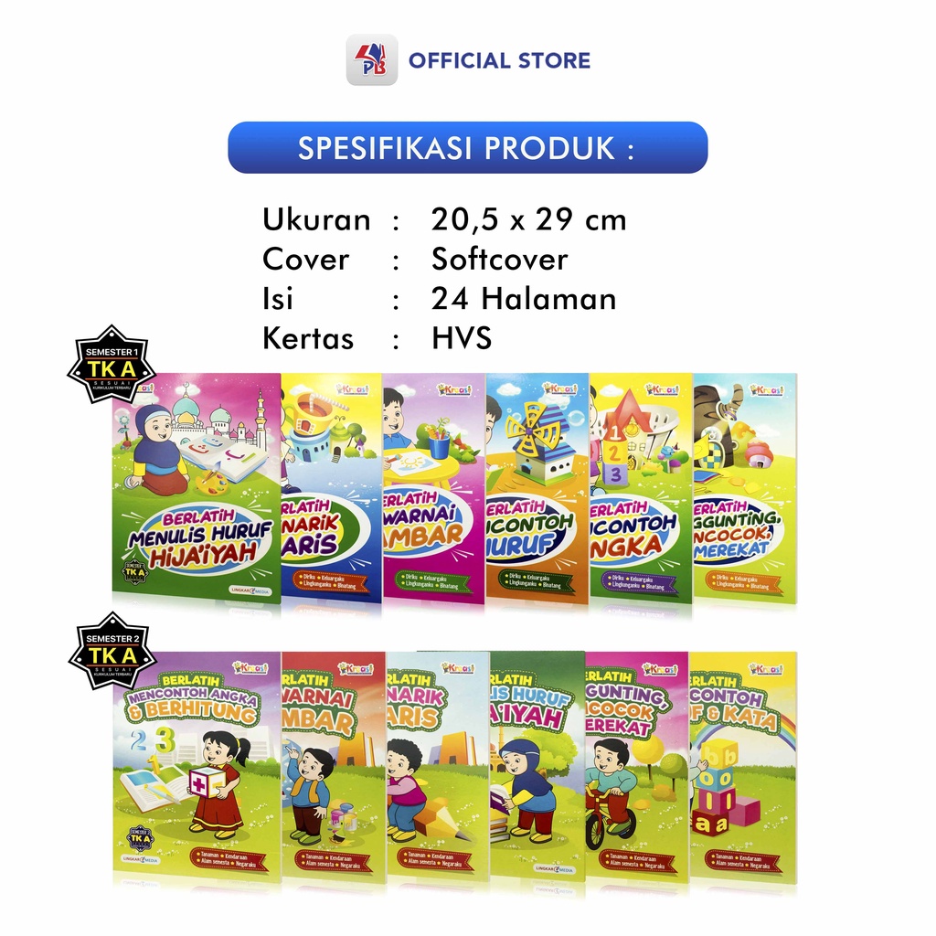 Jual Buku Anak TK PAUD / Paket PAUD 6 Buku Kreasi TK A Semester 1 Dan ... Jual Buku Anak TK PAUD / Paket PAUD 6 Buku Kreasi TK A Semester 1 Dan ...