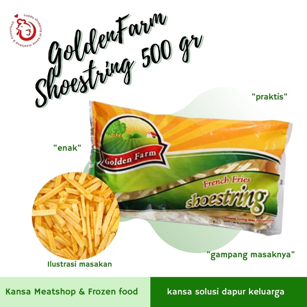 Jual GOLDEN FARM KENTANG SHOESTRING 500GR | Shopee Indonesia