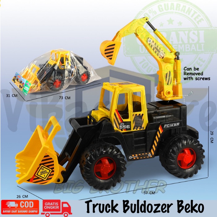 Jual Truck Buldozer Besar Beko Mobil Eksavator Dorong Tarik Plastik ...