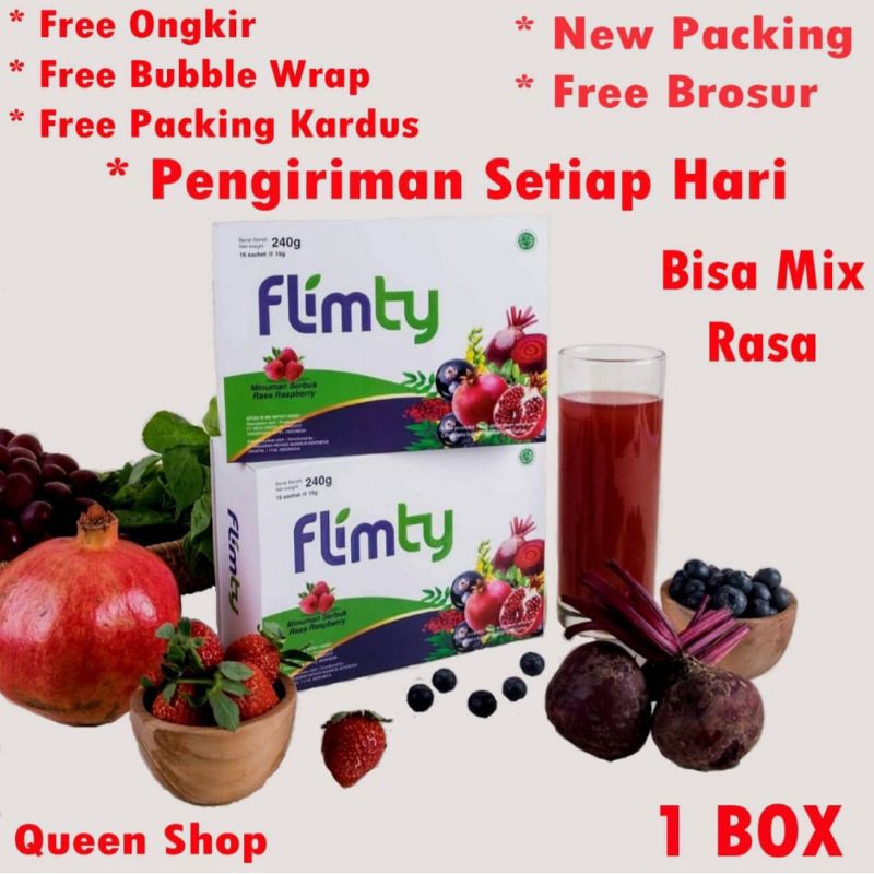 Jual FLIMTY FIBER ORIGINAL BPOM 1 BOX 16 SACHET | Shopee Indonesia