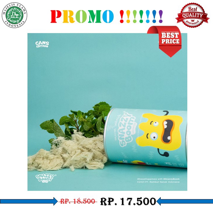 Jual Snazzy Boom Arum Manis / Rambut Nenek Minty Kaleng 60g | Shopee ...