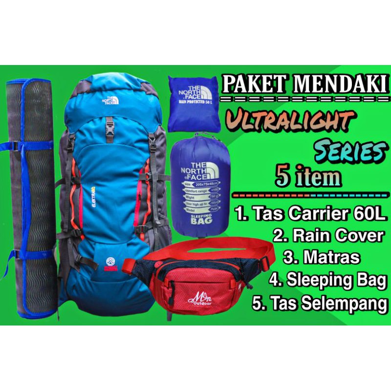 Jual PAKET MENDAKI / Tas CARRIER ELEKTRA 60L / Tas Carrier ELEKTRA 45L ...