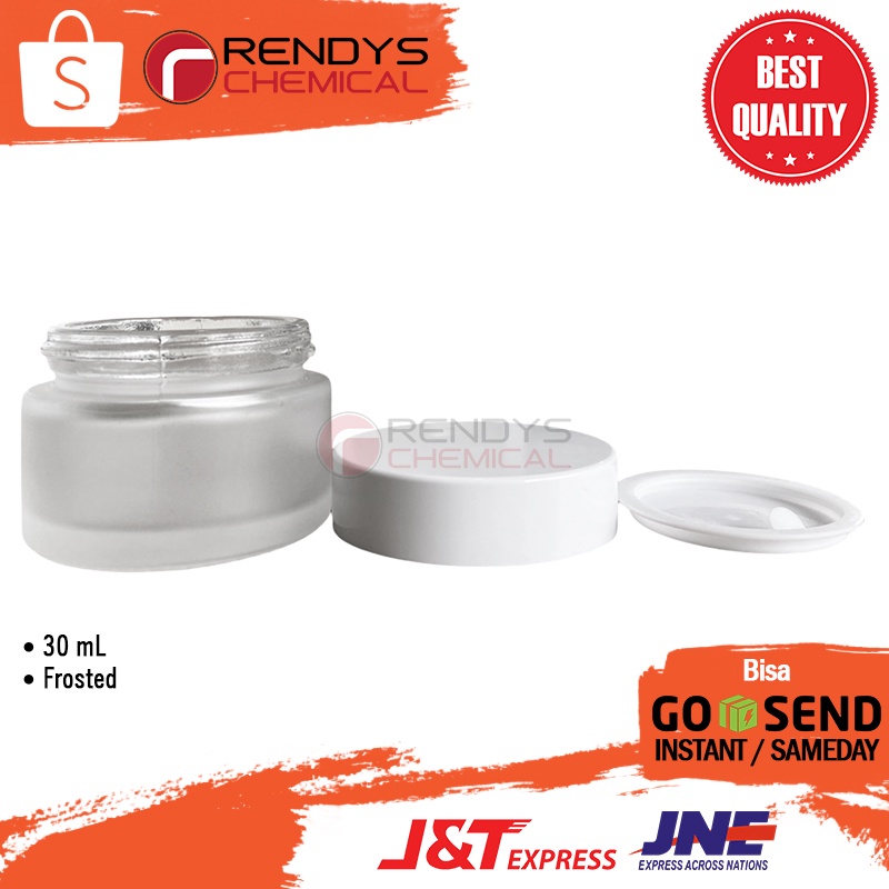 Jual Botol Kaca Pot Cream Frosted 5ML 10ML 15ML 20ML 30ML 50ML / Pot ...