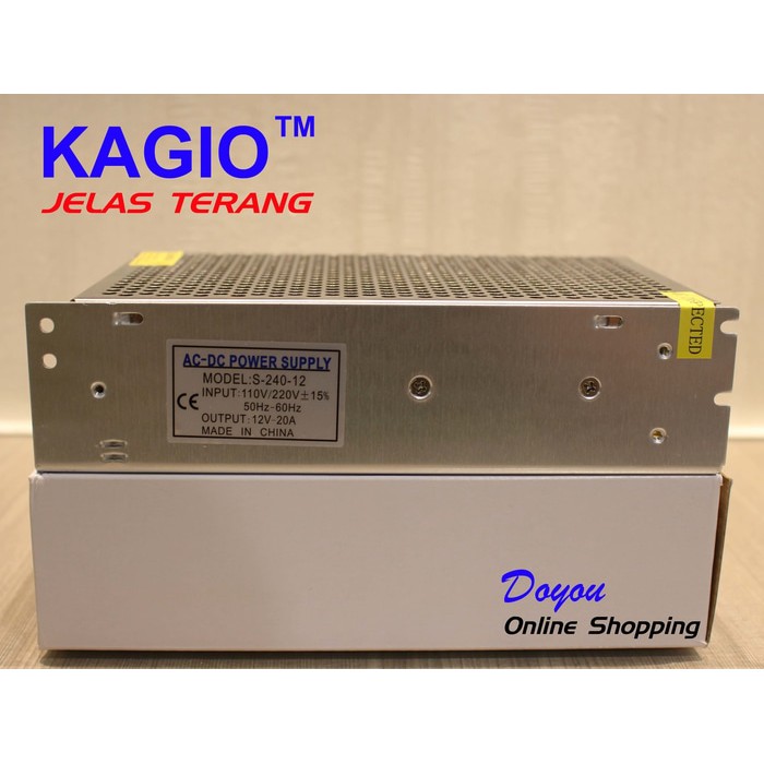 Jual Adaptor Jaring / PSU Switching 12V 20A | Shopee Indonesia