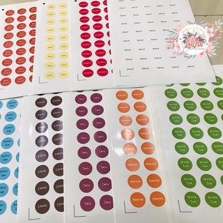 Jual Stiker label bulet khusus ukuran diameter 1,5 cm (dapet 140 stiker ...