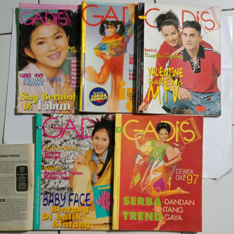 Jual Majalah Gadis Jadul Edisi 1997-1999 | Shopee Indonesia